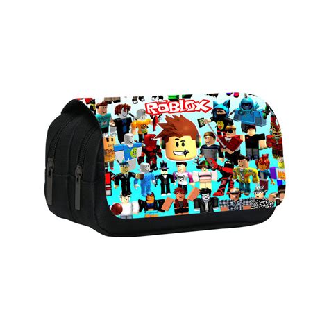 Roblox Minecraft Estuche De Lápices De Dibujos Animados Niños Gilrs Gran Capacidad Bolsa De La