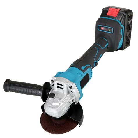 Brushless Cordless Power Angle Grinder Tool Li Ion Battery Operated