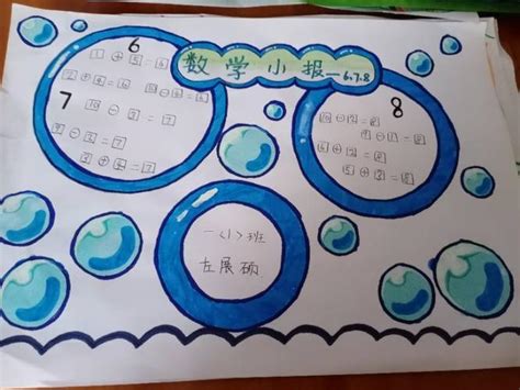 二年级数学手抄报二年级数学手抄报怎么画 关于数字的手抄报二年级模板