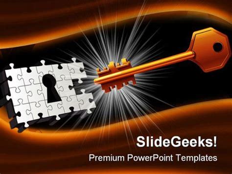 Vector Key To Unlock Security PowerPoint Templates And PowerPoint Backgrounds PPT Images