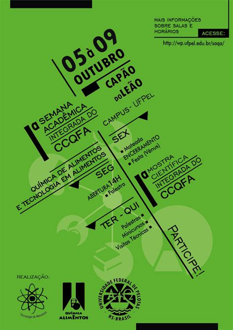 Cartaz de divulgação III Semana Acadêmica Integrada De Alimentos
