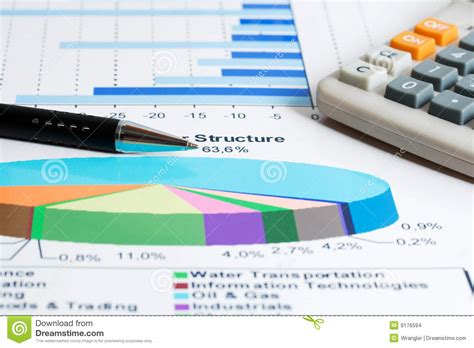 Stock Market Graphs Stock Photo Image Of Exchange Company 9176594