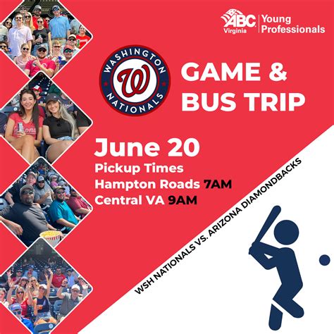 Young Professionals Annual Washington Nationals Game Bus Trip To Dc