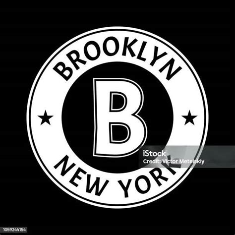 브루클린과 뉴욕 시 배지 또는 활판 인쇄 인쇄 디자인 T셔츠 및 의류 배너 포스터 또는 게시에 대 한 뉴욕 패션 그래픽 벡터 일러스트입니다 뉴욕 시에 대한 스톡 벡터 아트
