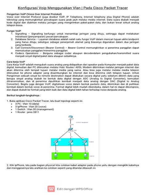 Konfigurasi Voip Menggunakan Vlan Pdf