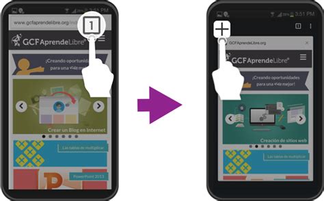 ¿cómo Usar Android Cómo Navegar Entre Pestañas En Chrome