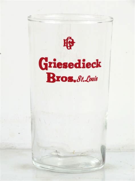 1940 Griesedieck Bros Beer 4¼ Inch Tall Straight Sided Acl Drinking
