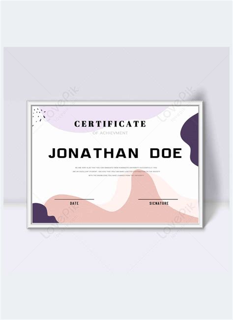 멤피스 미니멀리스트 인증서 이미지 사진 465582855 무료 다운로드