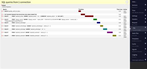 强大的django debug toolbar django项目性能分析工具 sfencs 博客园