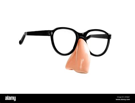 Funny Disguise Glasses And Nose Isolated Funny Disguise Glasses And