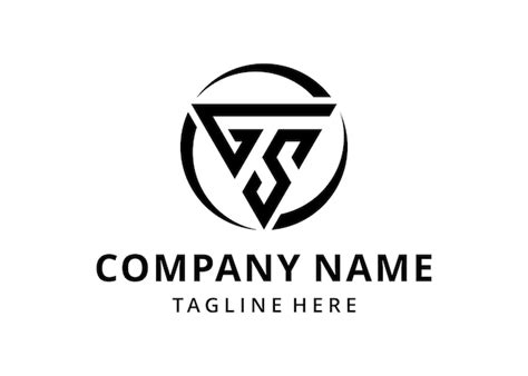 Premium Vector Illustration Gs Sg Triangle Vector Logo Circle Monogram Concept