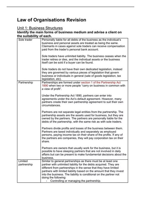 Summary Business Law And Practice Business Law And Practice Stuvia UK