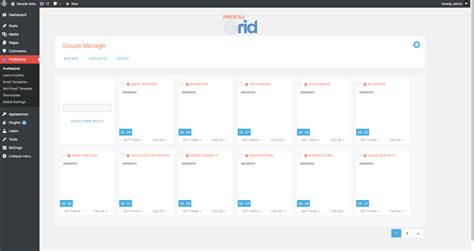 Profilegrid Learnwoo