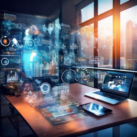 A Computer Monitor With A Graph On The Screen And A Graph On The Screen