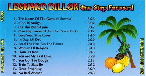 Compartilhando Reggae Leonard Dillon One Step Forward Cd 1997 Yard