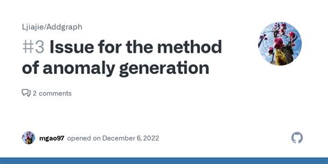Issue For The Method Of Anomaly Generation · Issue 3 · Ljiajie