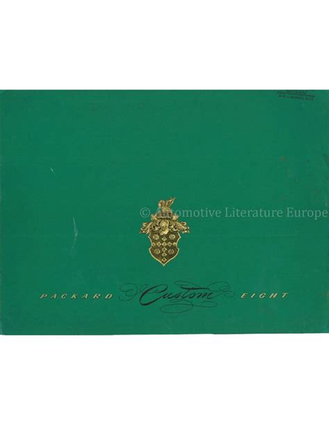 1948 Packard Custom Eight Brochure English Us
