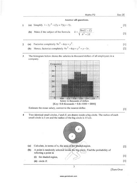 Secondary 2 Maths 2018 Sa2 1 Pdf