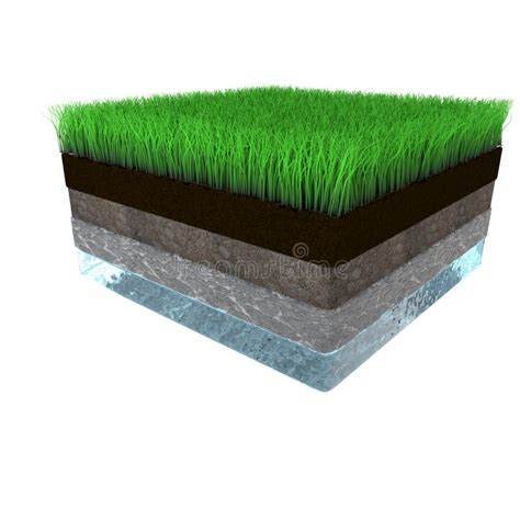 Soil Layers Four Cross Section Soil Layers Stock Illustration Illustration Of Geology