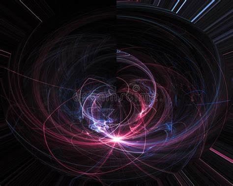 Abstract Digital Fractal Fantasy Curl Decorative Template Design Render Motion Swirl Stock