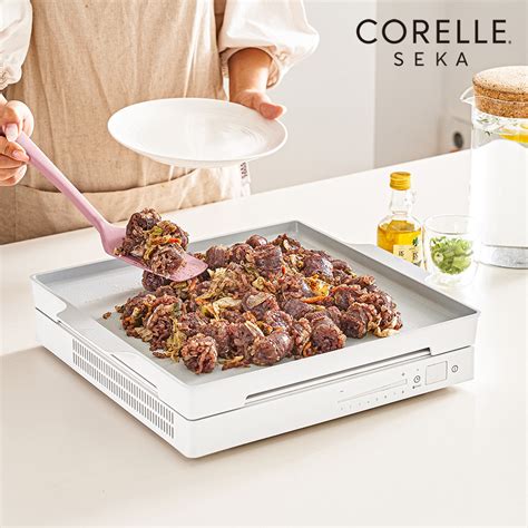 코렐 1구인덕션 휴대용 가정용 전기레인지 사각 그릴 코렐 세카 더 슬림 인덕션 저스트 화이트 위시버킷