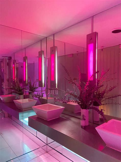Pink Bathroom In 2024 Restaurant Bathroom Pink Bathroom Esthetician