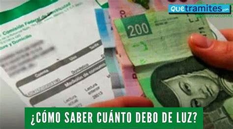 Cómo saber cuánto debo de luz CFE recibo