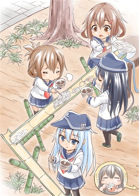Hibiki Inazuma Akagi Ikazuchi And Akatsuki Kantai Collection