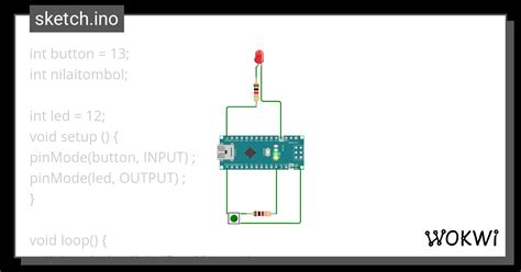 pull up aktif high raqil e2 wokwi esp32 stm32 arduino simulator