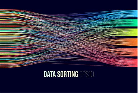 Data Sorting Big Data Analytics Stream Information Classification Stock Illustration Download