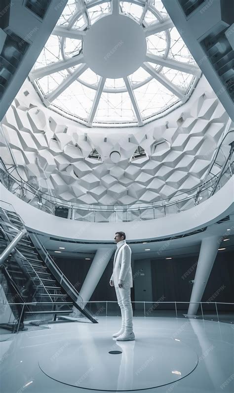 Premium Ai Image Internal View Of A Minimalist And Technological