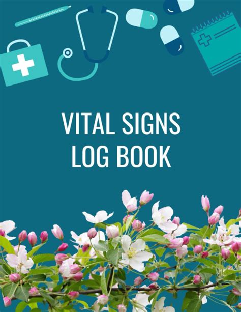 Vital Signs Log Book Complete Health Monitoring Record Logbook To