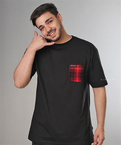 خرید تیشرت لش جیب دار مردانه کد 1540 تیپ نتی
