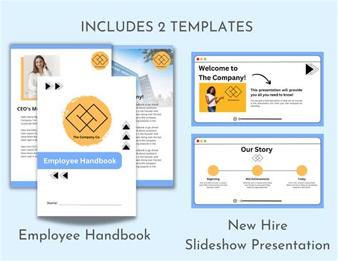 New Hire Onboarding Template New Employee Presentation Handbook