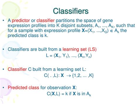 Ppt Classification Discrimination Supervised Learning Using Microarray Data Powerpoint