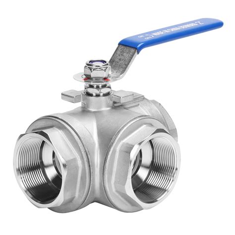 Buy DERNORD 3 Way Ball Valve T Ing Pad Stainless Steel 304 Female