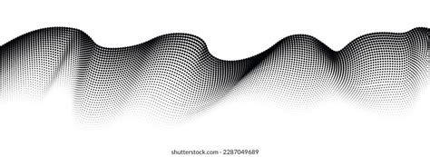 Halftone Dots Pattern Borders Frames Texture Stock Vector Royalty Free