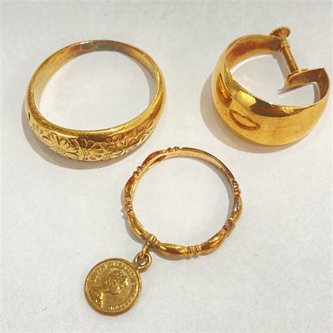 【貴金属買取】k18 金の指輪やイヤリングを高価買取しました。買取専門店ブランドクラウン仙台一番町店 買取専門店ブランドクラウン