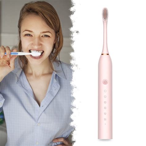 Electric Toothbrush Sonic Vibration 6 Speed Househ Grandado