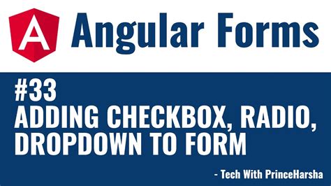 Angular Forms Tutorials Adding Checkboxes Radio Button