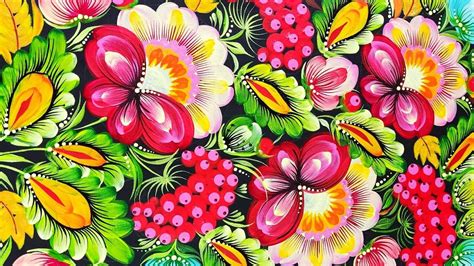 Як намалювати букет в стилі Петриківського розпису Youtube