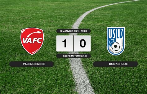 Résumé Vafc Usl Dunkerque Journée 22