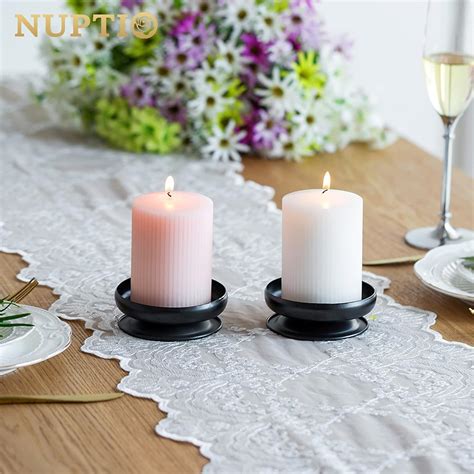 Buy Pcs Of 4 Spike Candle Holder Iron Candle Plate Pillar Candle Holder