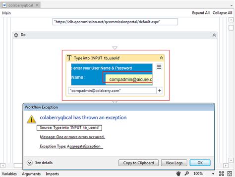 One Or More Errors Occured Help Uipath Community Forum