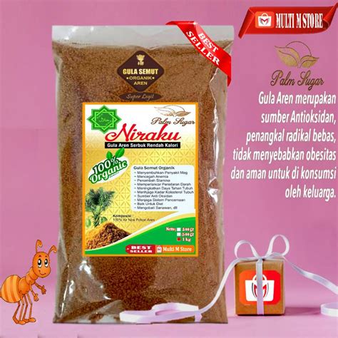 Jual Kg Gula Aren Semut Pilihan Gula Rendah Kalori Anti Diabetes Shopee Indonesia