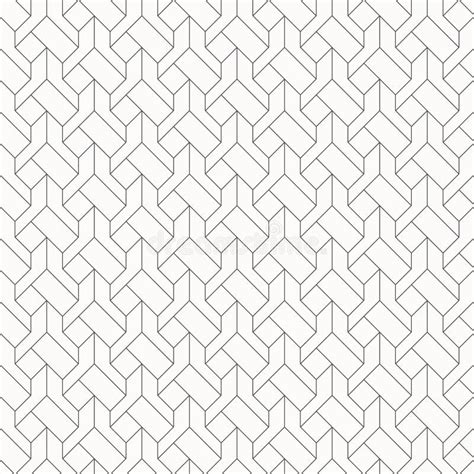 Geometric Vector Pattern For Fictitious Embroidery Designs Repeating With Linear And Square