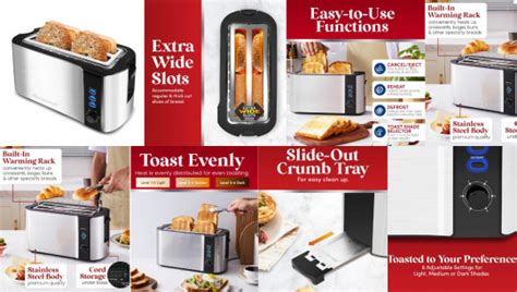 👉 Elite Gourmet Ect 3100 Long Slot 4 Slice Toaster By Microw Nov