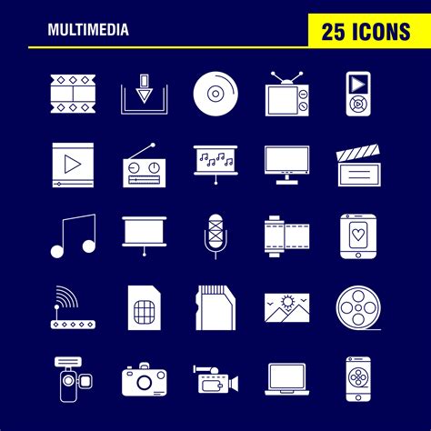 Restaurant Solid Glyph Icons Set For Infographics Mobile Uxui Kit And