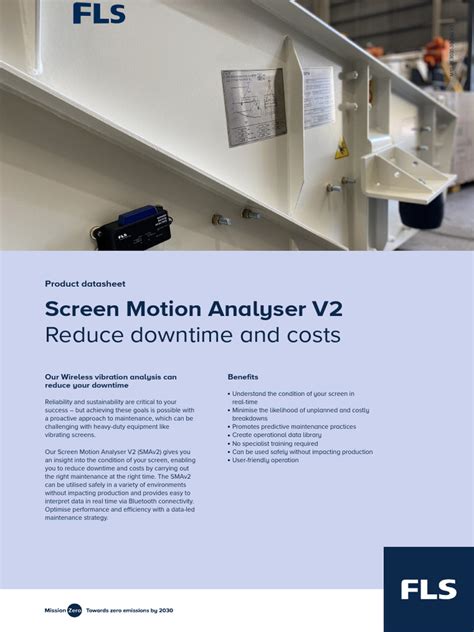 Screen Motion Analyser Datasheet Pdf Bluetooth Computing