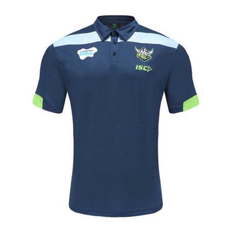Canberra Raiders Media Polo Shirt Mens Ozsportsdirect